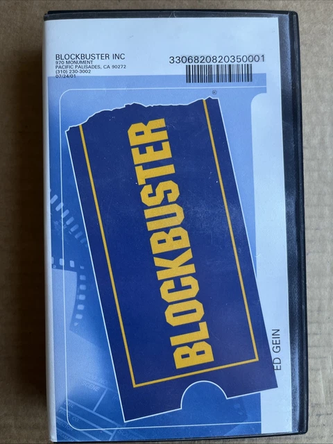 ED GEIN VHS Blockbuster Rental Case & Cover Hardshell Vintage £43.36 ...