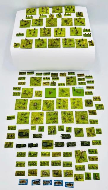 122 UNIT 1/300 scale WWII Russian Infantry/Tanks etc *Well Painted* £75 ...