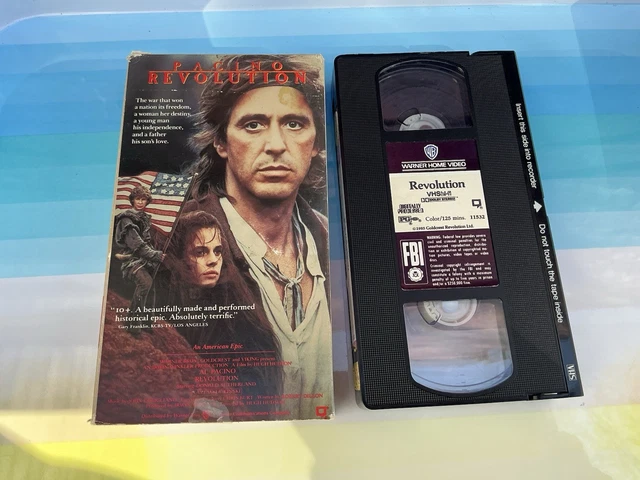 REVOLUTION (VHS, 1986) Al Pacino, Donald Sutherland, Nastassja Kinski ...