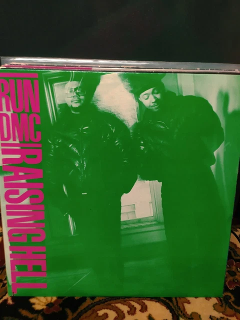RUN DMC RAISING Hell Original 1986 US LP Very Rare Green/Blue Cover EUR ...