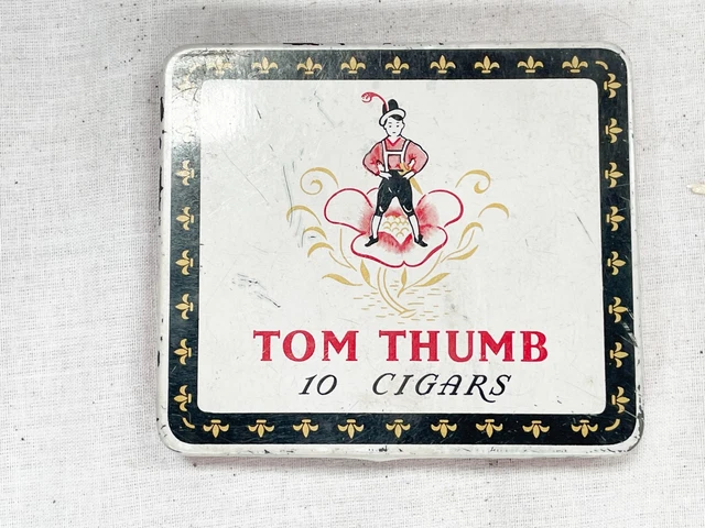 VINTAGE TOM THUMB Cigar Metal Collectable Tin Tobacciana £22.99 ...