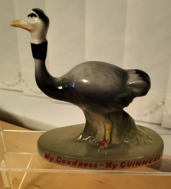 CARLTON WARE REPRODUCTION Ceramic Guinness Ostrich Figure from Zoo ...