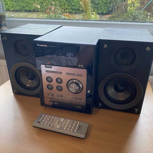 PANASONIC SA-PM42DB CD IPOD DAB USB Stereo Hifi + Speakers & Remote £35 ...