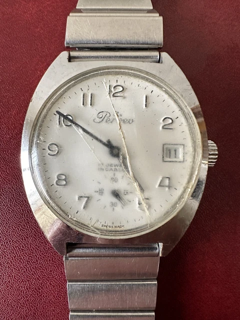 OROLOGIO PERSEO FS 17 jewels incabloc SWISS MADE vintage 70 manuale ...