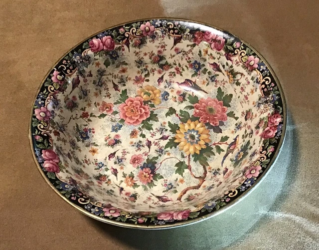 VINTAGE PEARL POTTERY Colorful Hanley Bowl (1894-1912) $12.99 - PicClick CA