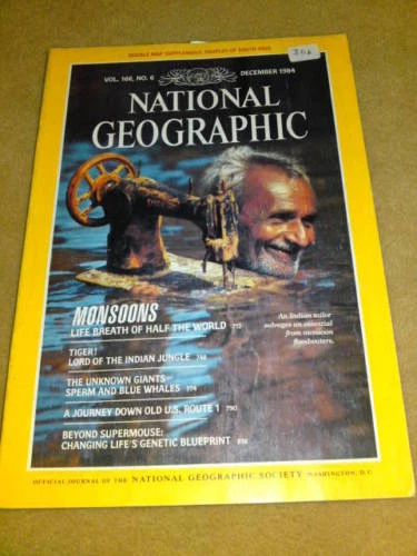 NATIONAL GEOGRAPHIC - MONSOONS Dec 1984 Vol 166 No 6 £7.49 - PicClick UK