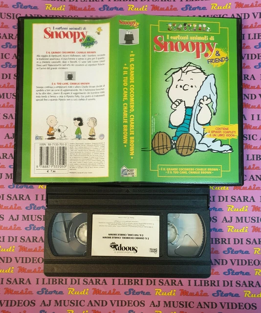 VHS FILM I CARTONI ANIMATI DI SNOOPY & FRIENDS cocomero Charlie Brown ...