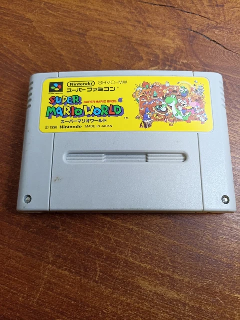 SUPER MARIO WORLD Super Famicom SFC Nintendo SNES Giappone A268 EUR 9 ...