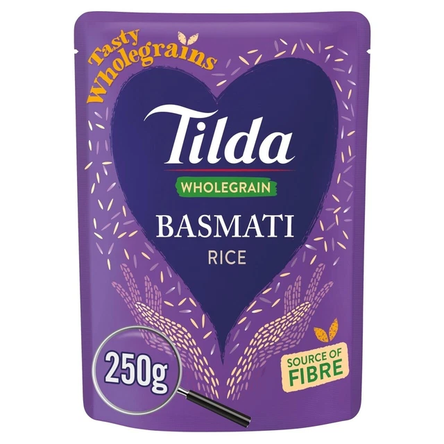 TILDA WHOLEGRAIN BASMATI & Wild Rice Microwave 250g PACK OF 6 $24.21 ...