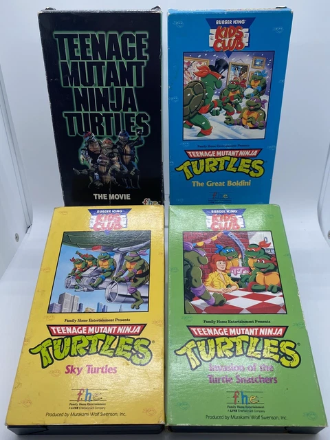TEENAGE MUTANT NINJA Turtles VHS Lot TMNT (Burger King Kids Club) And ...