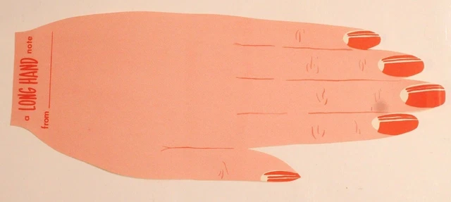 VINTAGE LONG HAND Note Unused 1960 $8.99 - PicClick