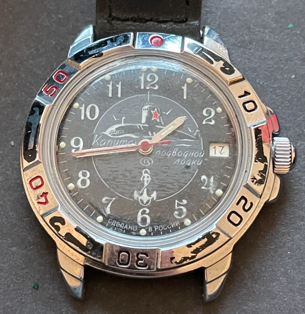 OROLOGIO SUBACQUEO DA uomo Vostok Amphibia zecche da corsa cassa ...