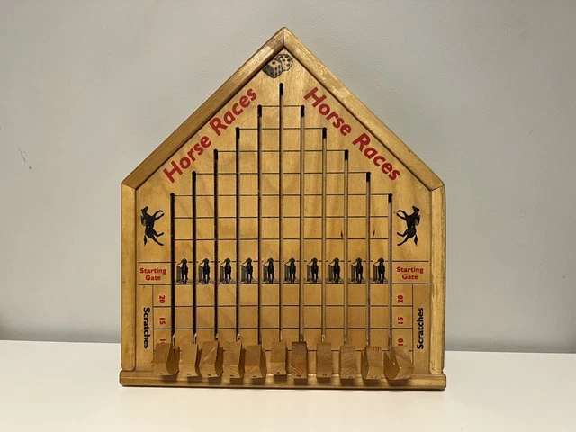 VINTAGE RASCAL TOYS Wooden Horse Races Game. Made in Canada $49.00 ...
