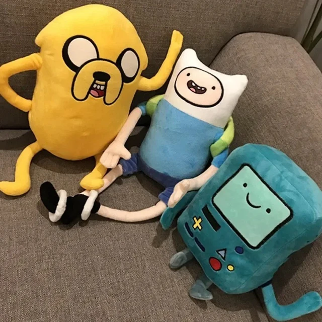 ADVENTURE TIME PLUSH BMO Jake The Dog Soft Stuffed Animal Doll Adult ...