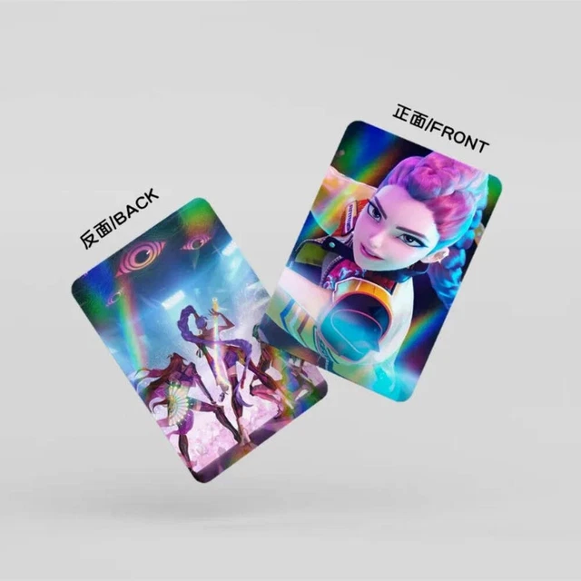 2025 NEW 30 Laser Cards K-POP Magic Hunters Flash Card Cartoon ...