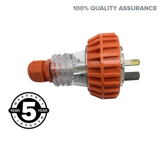 15A AMP 3 Pin Male Plug Top Extension IP66 Waterproof Industrial Plug ...