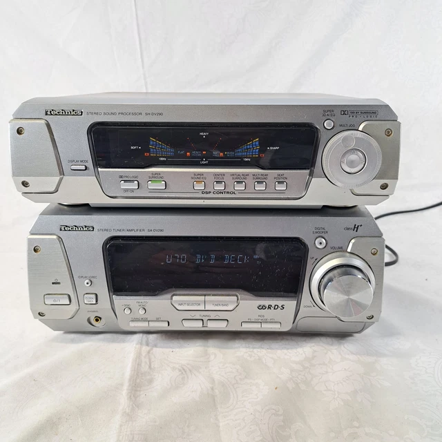 TECHNICS SA-DV290 STEREO Amplifier + SH-DV290 Sound Processor. £54.99 ...
