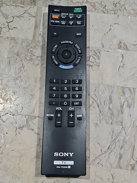 ORIGINAL SONY RM-YD035 Bravia Sync TV Television Remote Control Black ...