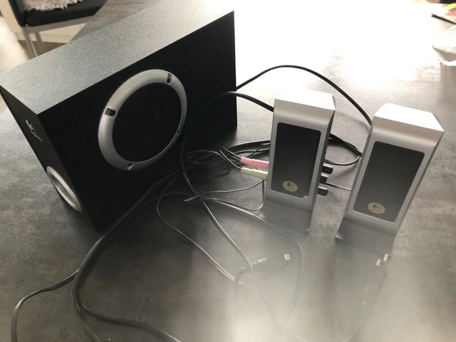 LOGITECH S200 BLACK Lautsprecher 2.1 Subwoofer/Satelliten System EUR 8,99 - PicClick FR