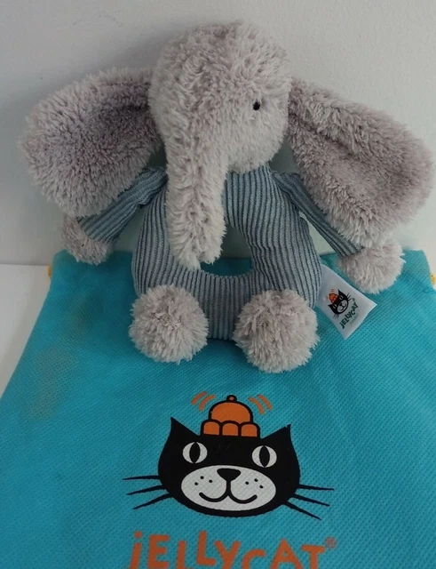 JELLYCAT JUMBLE ELEPHANT Ring Rattle Soft Plush Toy. £8.66 - PicClick UK