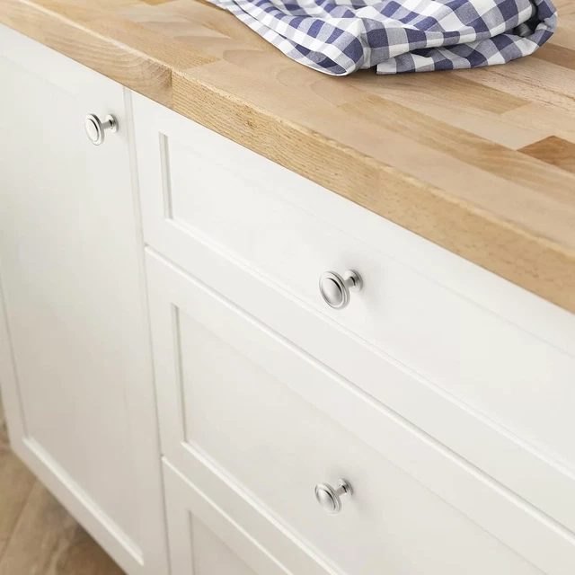 12 PACK CABINET Hardware Sturdy Knobs, Kitchen Door Cabinet Brushed ...