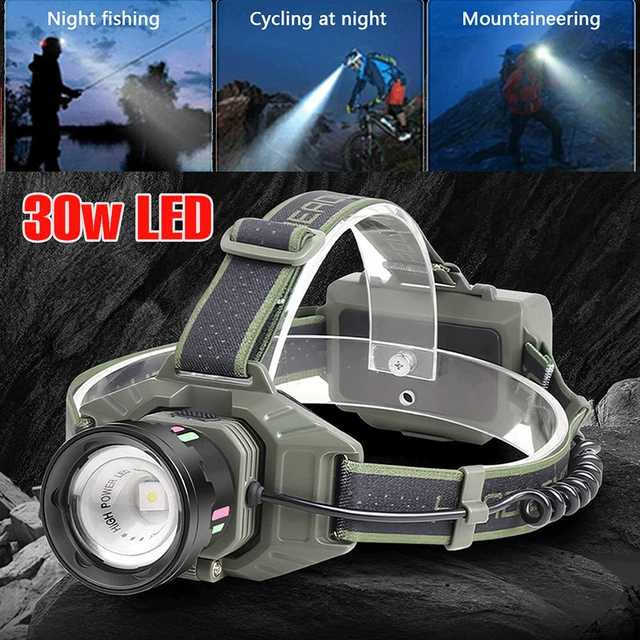LED HEADLAMP 4 Modes Strong Weak Flash SOS One Button Easy Operation ...