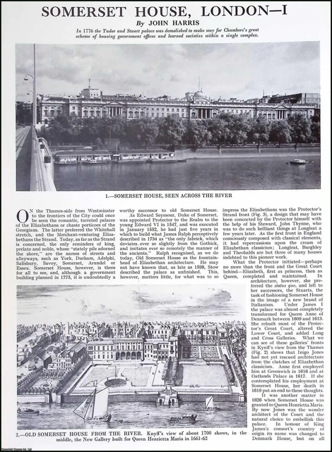 SOMERSET HOUSE, LONDON : In 1776 The Tudor & Stuart Palace Was ...
