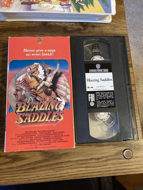 MEL BROOKS - Blazing Saddles, VHS 1986 Warner Home Video -Rated R £6.53 ...