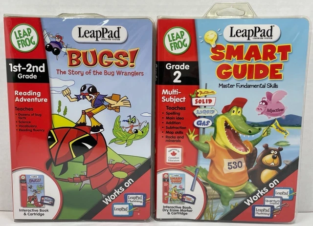 LEAP FROG LEAPPAD Bugs! 1st-2nd Grade & Smart Guide Grade 2 - New ...