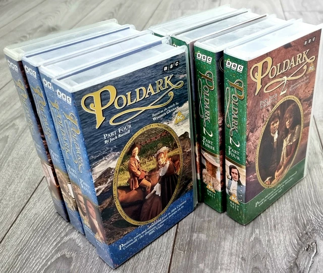 BBC ORIGINAL POLDARK - Complete Series 1 & 2 on 8 VHS Videos £7.95 ...