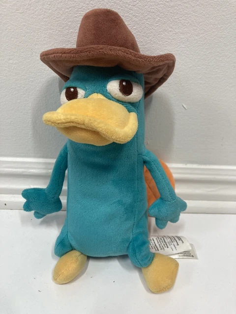 DISNEY PHINEAS AND Ferb Perry the Platypus Agent P Plush Backpack 17" £ ...