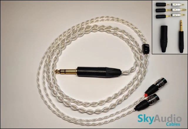 CUSTOM CABLE LITZ - 2 x Hirose Mrspeakers Dan Clark Audio AEON ETHER £ ...