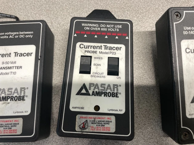 PASAR AMPROBE CURRENT Tracer Kit w/ T10 9-50V / T23 50-140V / P23 Probe ...