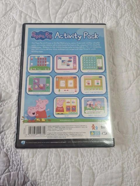 PEPPA PIG ACTIVITY pack pc cd-rom 8 great games brand new sealed £9.99 ...