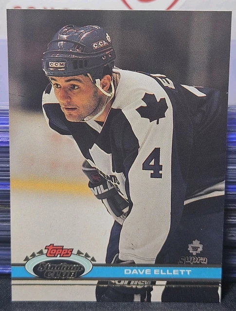 91-92 TOPPS STADIUM Club Dave Ellett 🚨🚨🚨 Toronto Maple Leafs $1.99 ...