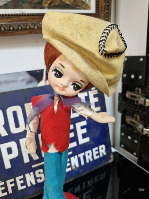 RARE ANCIENNE BOITE À MUSIQUE Poupée Dolls Vintage Bradley TRADE MARK ...