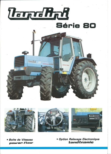 BROCHURE PROSPEKT prospectus tracteurs LANDINI série 80 EUR 7,50 ...