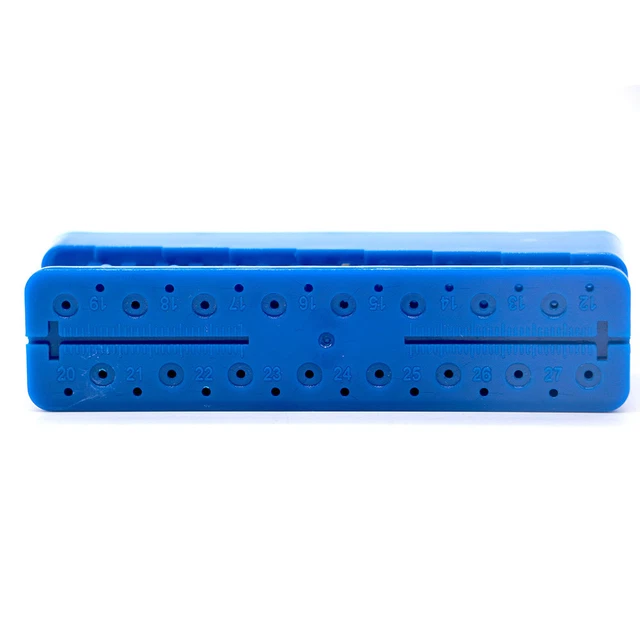 DENTAL INSTRUMENT ROOT Canal Endo Block Files Measurement Measuring ...