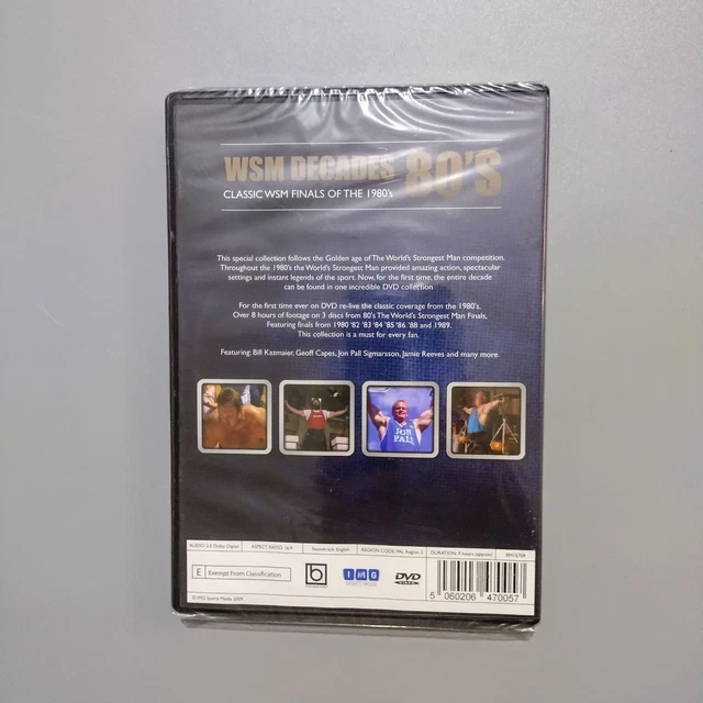WORLDS STRONGEST MAN Decades 80s Strongman 1980s Finals New Sealed DVD ...