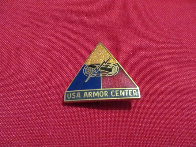 INSIGNE CREST USA Armor Center Us Army Ww2 Gi EUR 30,00 - PicClick FR
