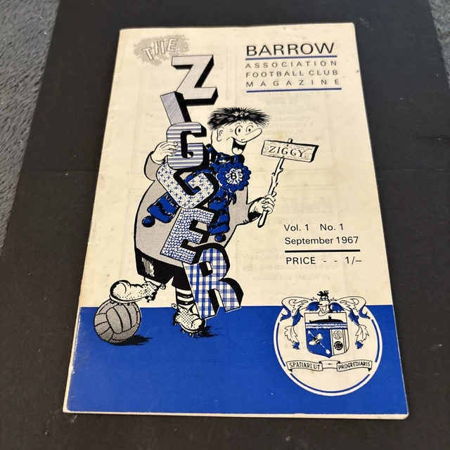 BARROW 1967 ZIGGER THE CLUB MAGAZINE 1st issue £4.38 - PicClick UK
