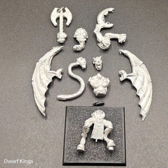 WARHAMMER CHAOS WARRIORS Daemon Prince with Axe Old World Fantasy Metal ...