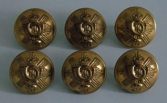 6 X BRITISH Army Highland Light Infantry Large Brass Buttons £7.99 ...