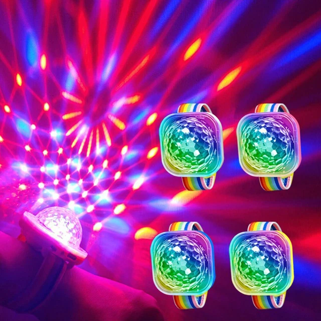 USB WRISTBAND DISCO Ball Light Rechargeable Disco Strobe Lights for ...