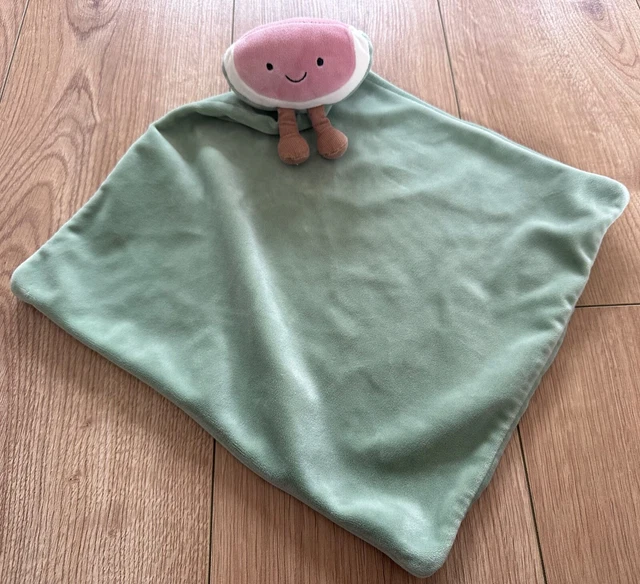 RETIRED JELLYCAT AMUSEABLE Watermelon Melon Baby Comforter Blanket ...