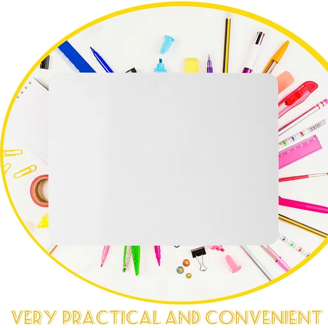 2 PCS ERASABLE White Boards Small Dry Erase Compact Whiteboard Handheld ...