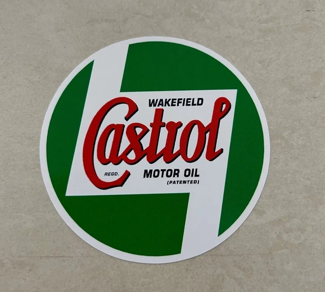 CASTROL WAKEFIELD MOTOR Oil Sticker - Classic Car - 200mm diameter £3. ...