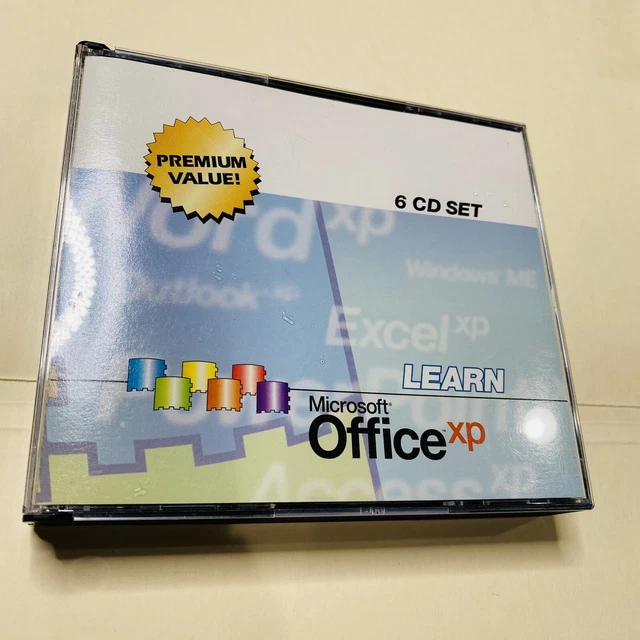 MICROSOFT OFFICE XP LEARN Interactive Turtorial 6 Cd Nice CLEAN 2001 ...