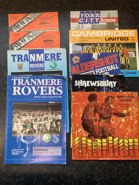 VINTAGE FOOTBALL PROGRAMMES Bundle X9 70s/80s/90s £4.00 - PicClick UK