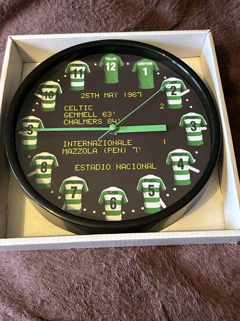 CLASSIC CUP FINAL Clock Collection Celtic 1967 Quartz Wall Clock £11.00 ...